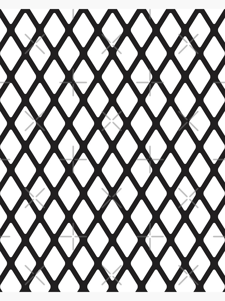 "Diamond Pattern with Fishnet Effect for Black Background" Sticker by ...