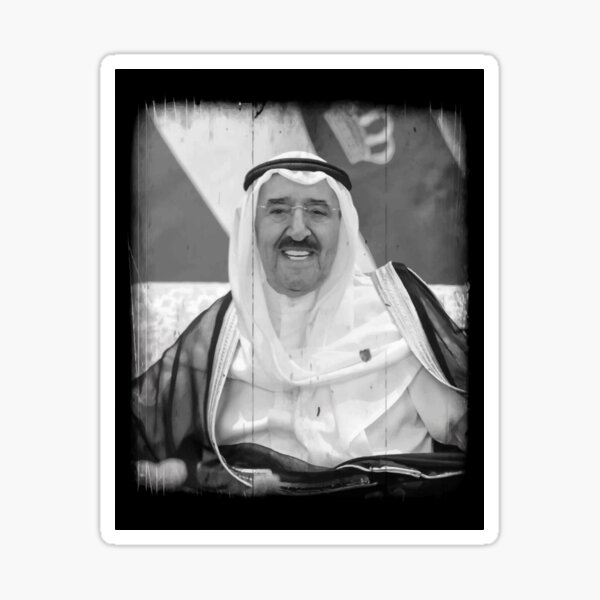 "Sabah Al-Ahmad Al-Jaber Al-Sabah" Sticker for Sale by Ribsa | Redbubble