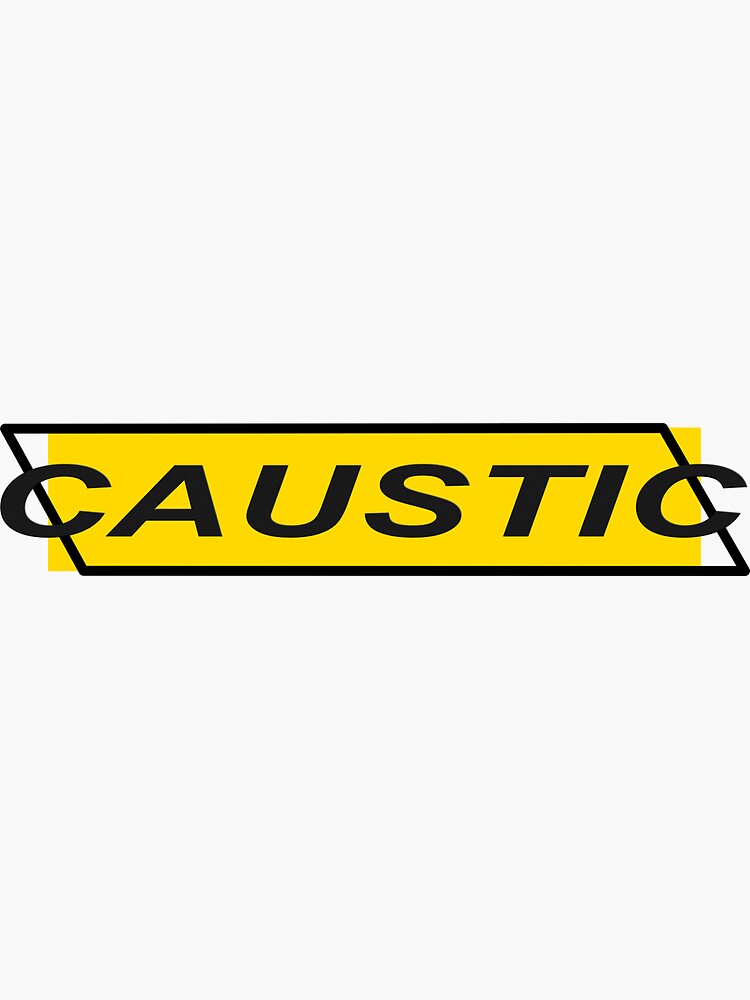 "CAUSTIC" Sticker for Sale by CausticBranding | Redbubble