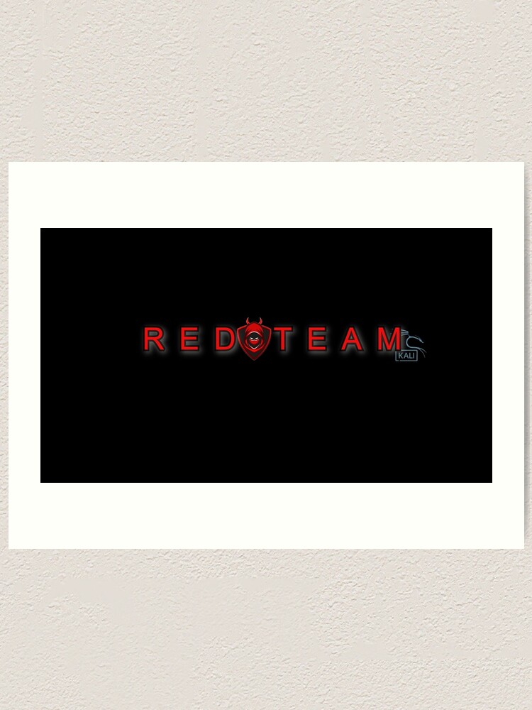 "Red Team - Kali linux Logo" Art Print for Sale by artifx | Redbubble
