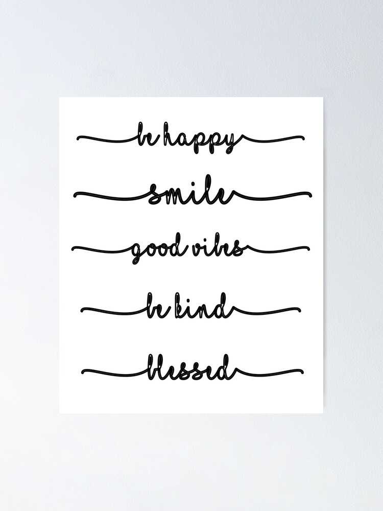 "Positivity Quotes Handwritten Pack" Poster by ROXANNECHEE | Redbubble