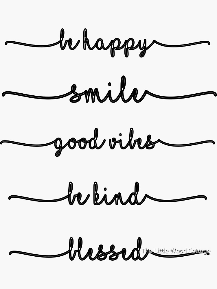 "Positivity Quotes Handwritten Pack" Sticker for Sale by ROXANNECHEE ...