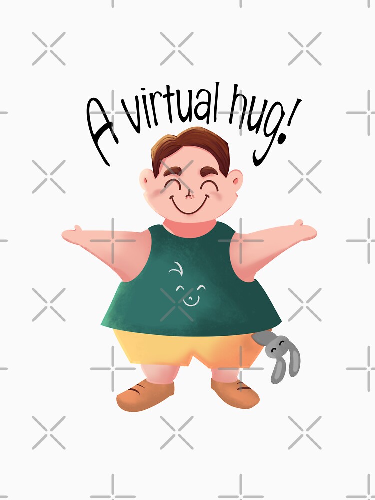 "Virtual Hug sticker" T-shirt for Sale by sidd999 | Redbubble | hug t ...