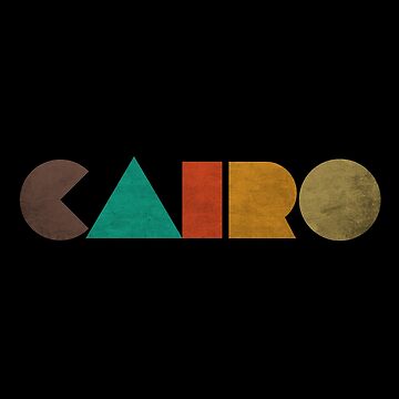 "Cairo Vintage" Sticker for Sale by designkitsch | Redbubble