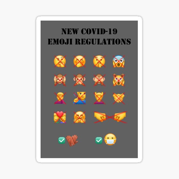 "Emoji Regulations" Sticker by guydgazit | Redbubble
