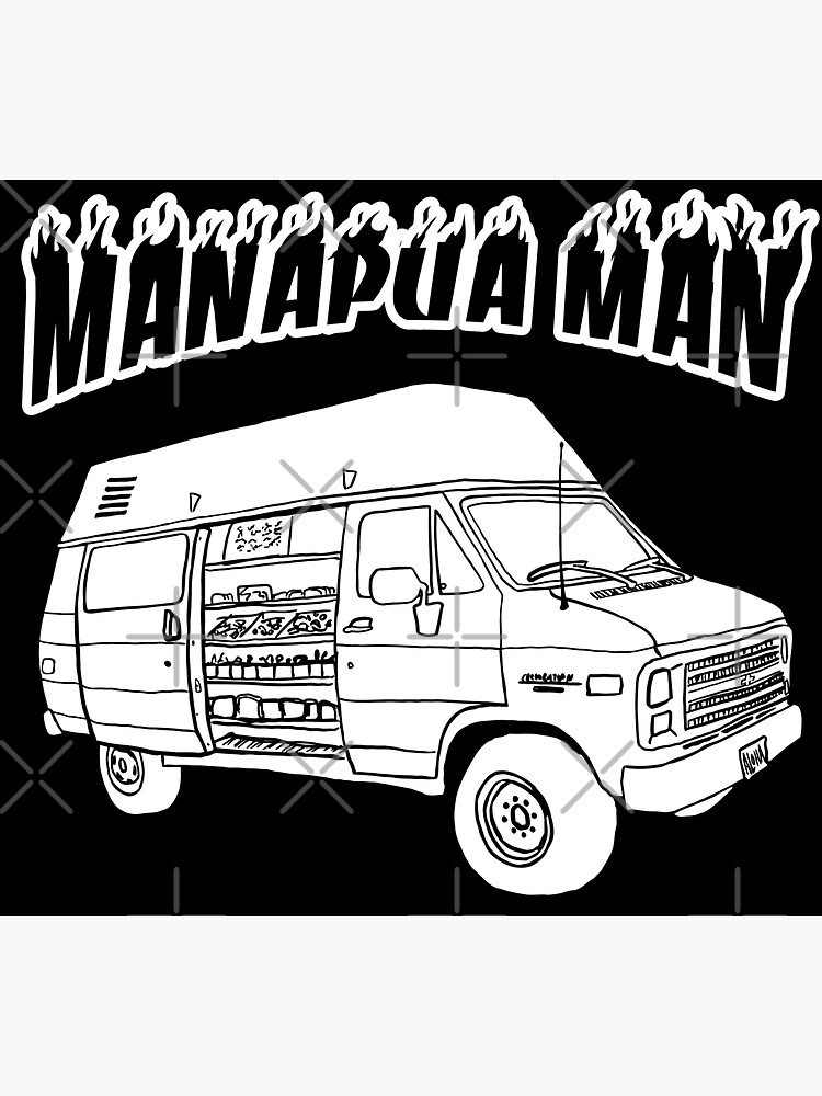 "Manapua Man - Manapua Van Hawaii Food Truck" Sticker for Sale by ...