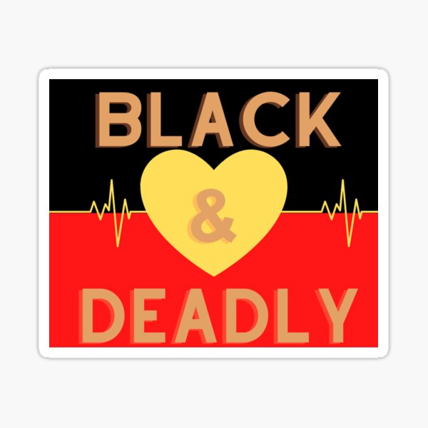 "Black and Deadly " Sticker for Sale by HasselWear | Redbubble