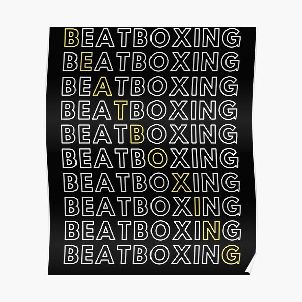 Póster «Gráficos geniales de Beatboxing y Hip Hop.» de AshmeetJithol ...