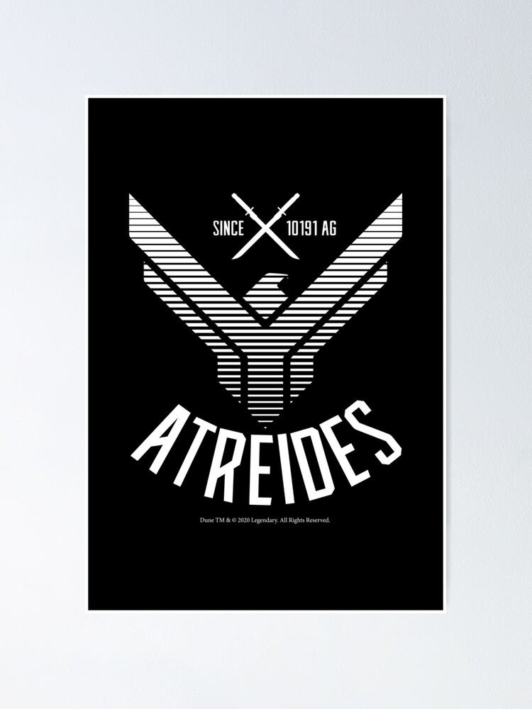 "Dune 2020 Atreides logo white" Poster for Sale by Eenig | Redbubble
