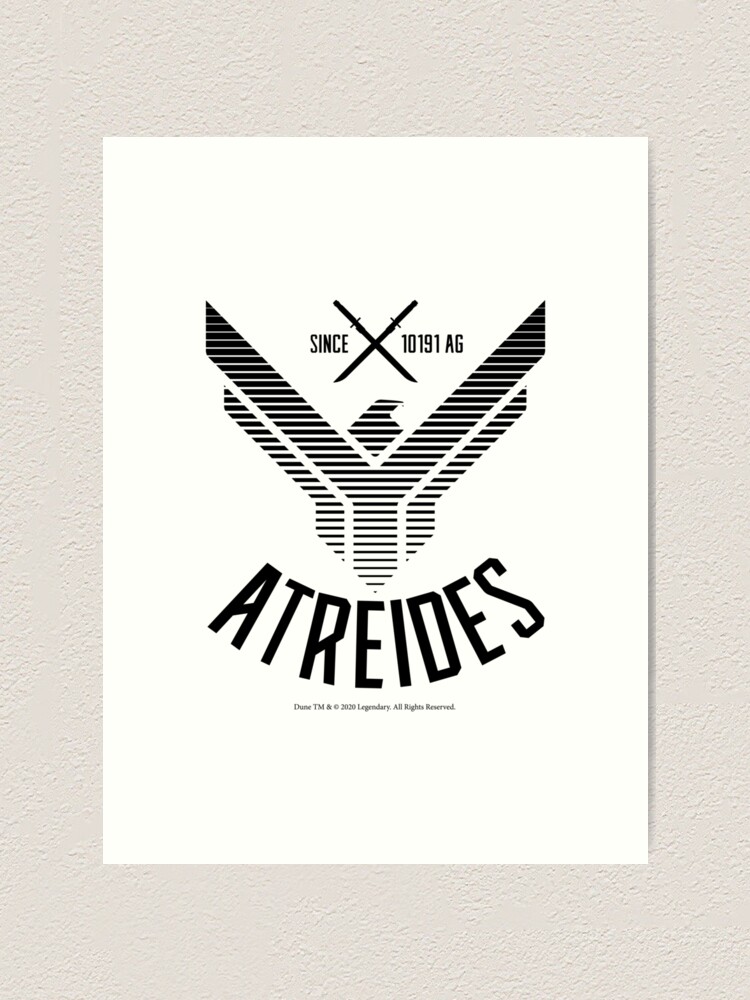 "Dune 2020 Atreides logo black" Art Print for Sale by Eenig | Redbubble