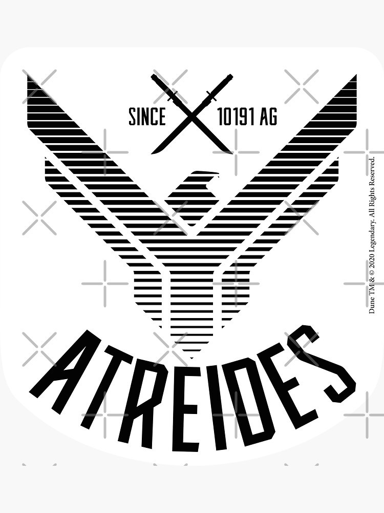 "Dune 2020 Atreides logo black" Sticker for Sale by Eenig | Redbubble