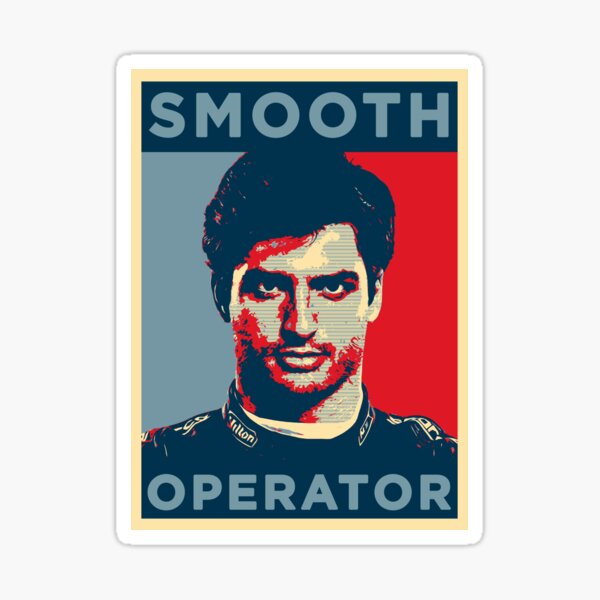 "Carlos Sainz Smooth Operator" Sticker for Sale by leprincefrivole ...