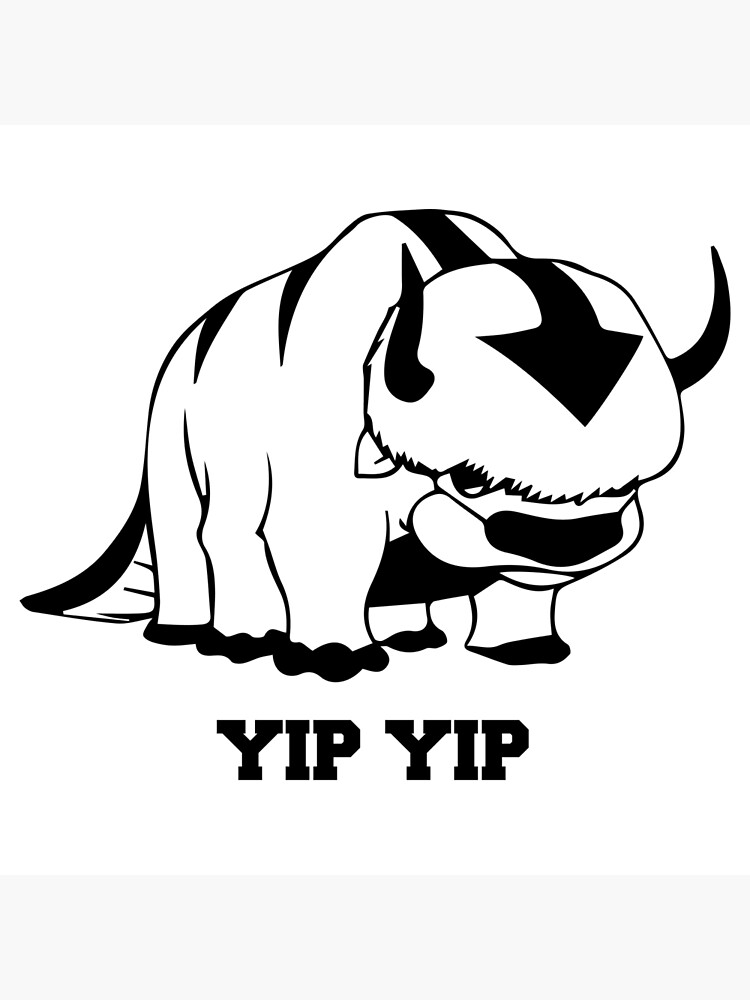 "Yip Yip Appa Avatar The Last Airbender" Poster by fati4art | Redbubble
