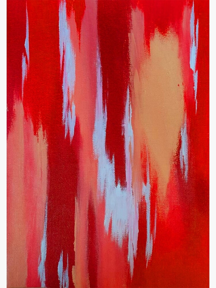 "Modern Red Abstract Painting Art Design" Poster by RedCreatives ...