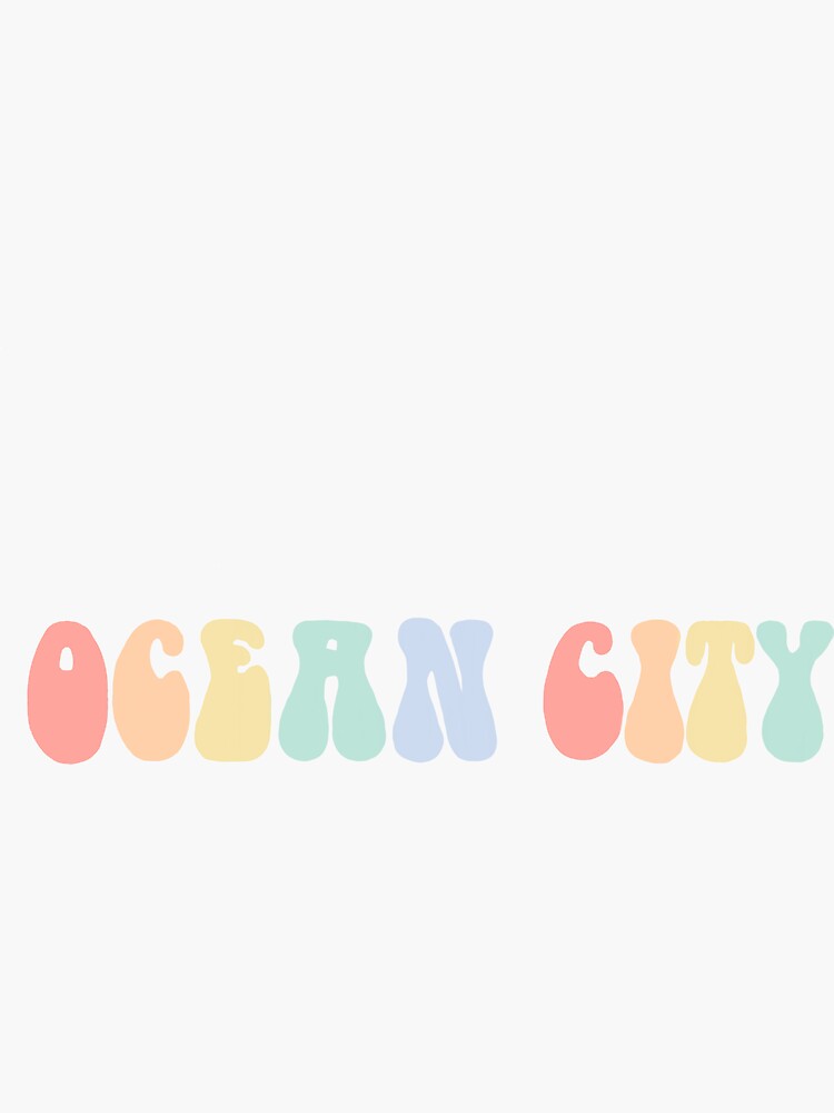 "ocean city sticker" Sticker by catevs | Redbubble
