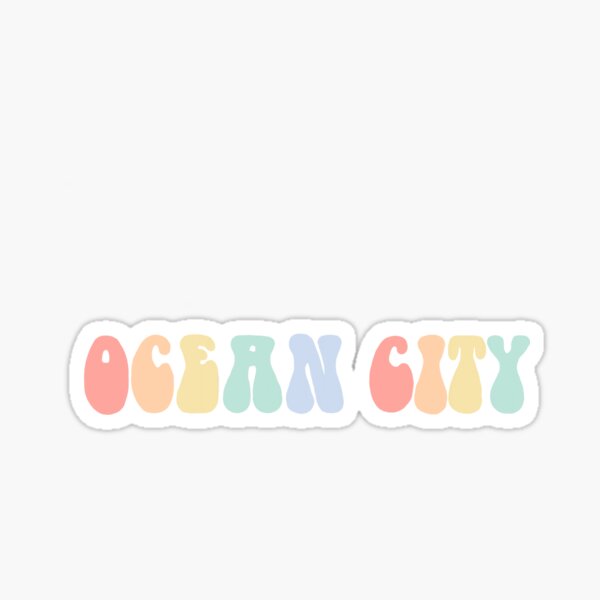 "ocean city sticker" Sticker by catevs | Redbubble