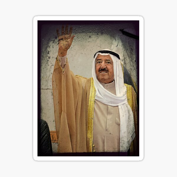 "Sabah Al-Ahmad Al-Jaber Al-Sabah" Sticker for Sale by Ribsa | Redbubble