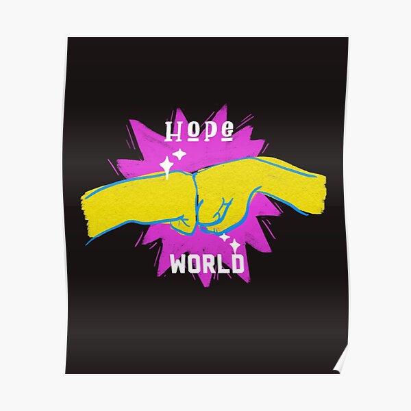 "BTS Hope World" Poster for Sale by caruanam | Redbubble