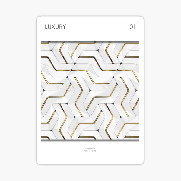 "Luxury 01" Sticker for Sale by GeoModule | Redbubble