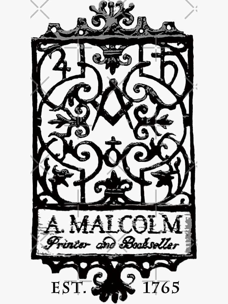"A. Malcolm Outlander Classic" Sticker for Sale by laracxxx | Redbubble