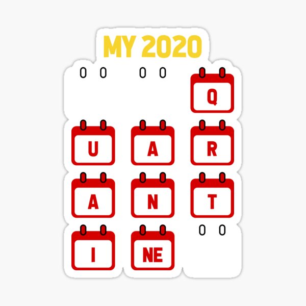 "My 2020 January, February, Quarantine, December funny calendar meme ...
