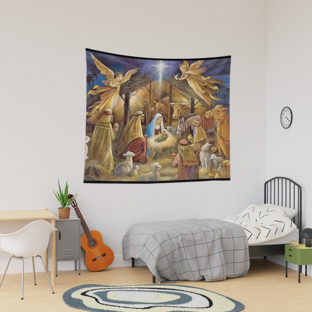 "Christian Christmas Nativity" Poster for Sale by lanacapone | Redbubble