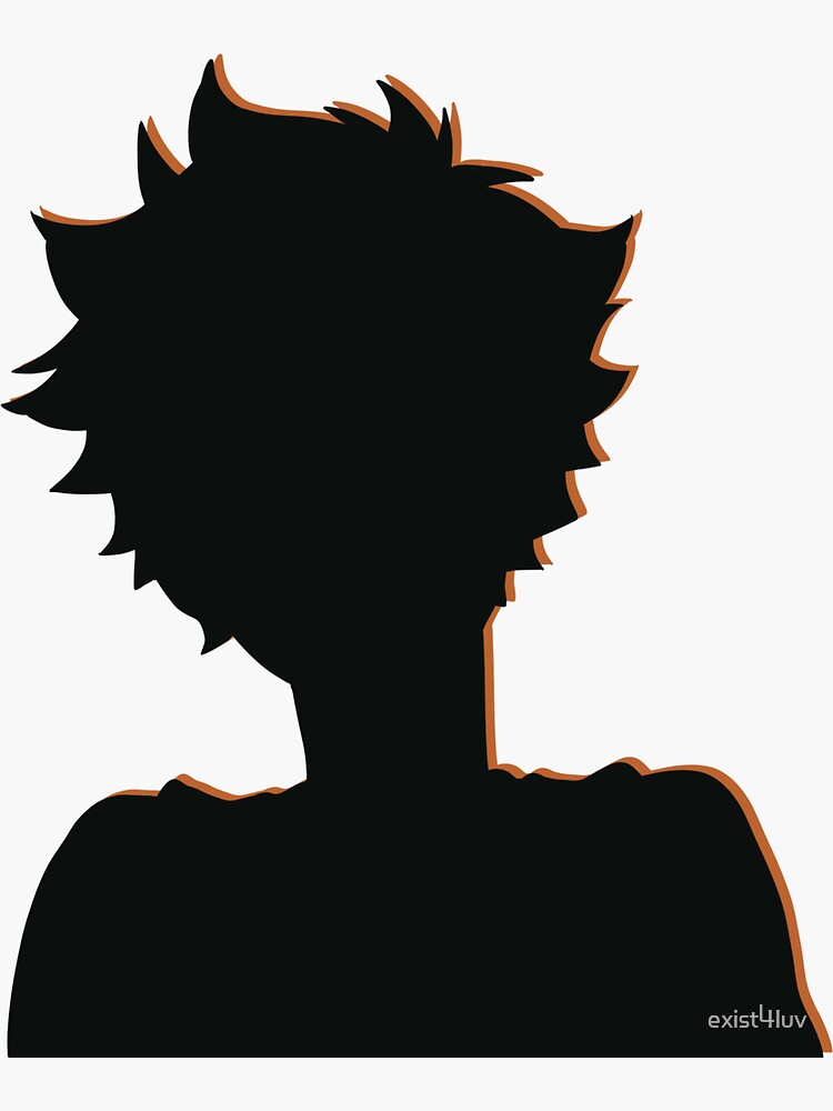 "haikyuu hinata silhouette" Sticker for Sale by exist4luv | Redbubble