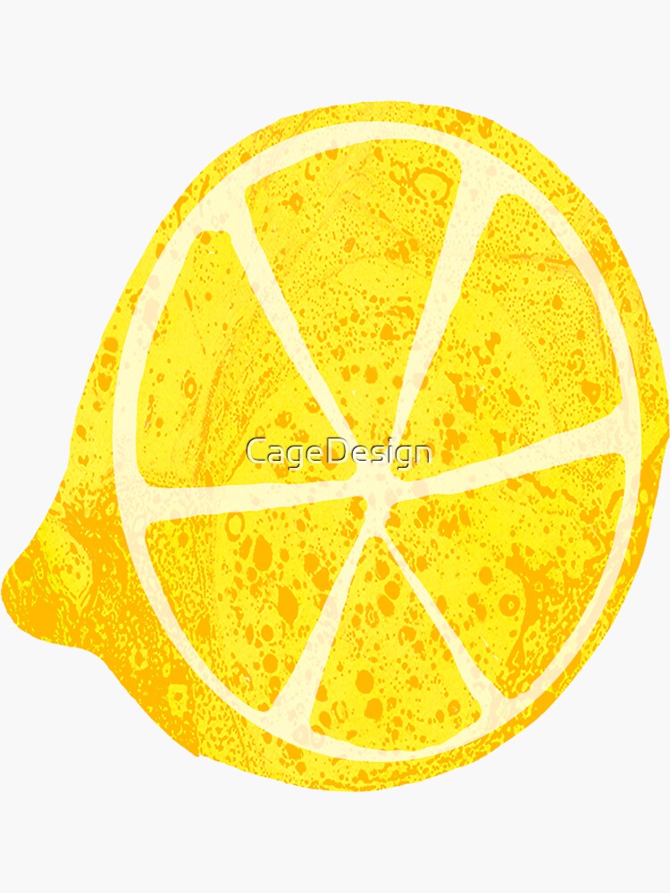 "Citroen (Lemon)" Sticker by CageDesign | Redbubble