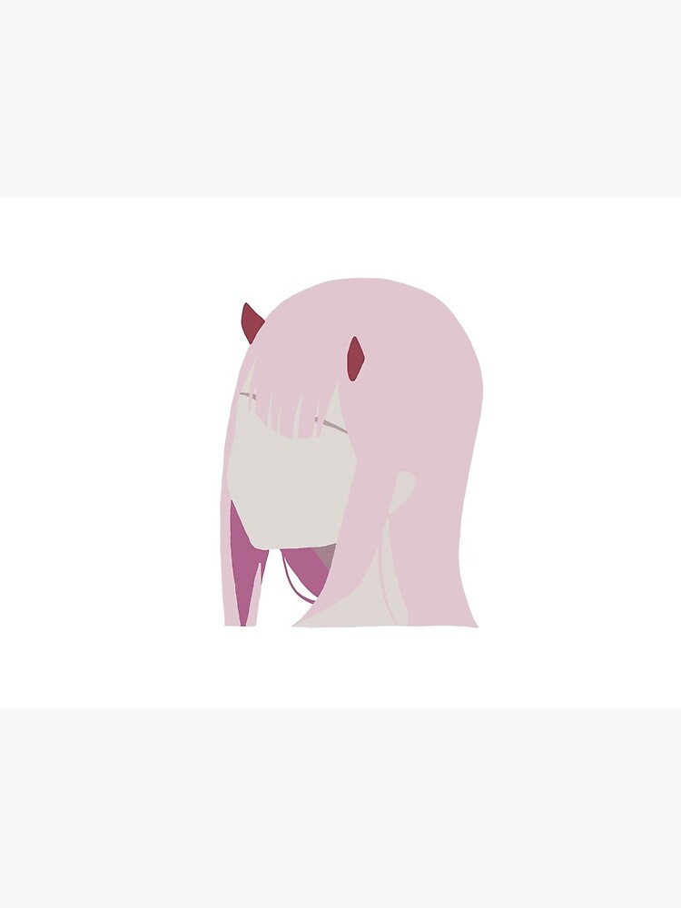 "Zero Two Anime Silhouette " Art Print for Sale by doodlebymaia | Redbubble