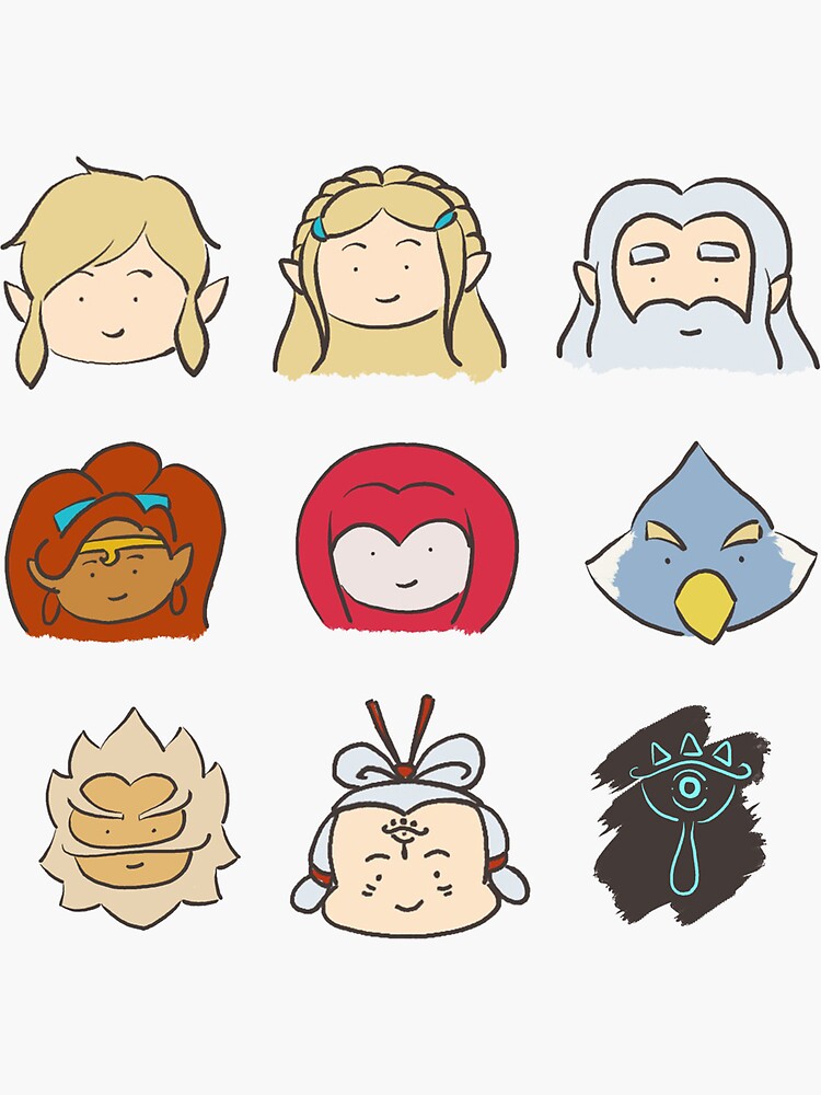 "BOTW" Sticker for Sale by Natasha167 | Redbubble