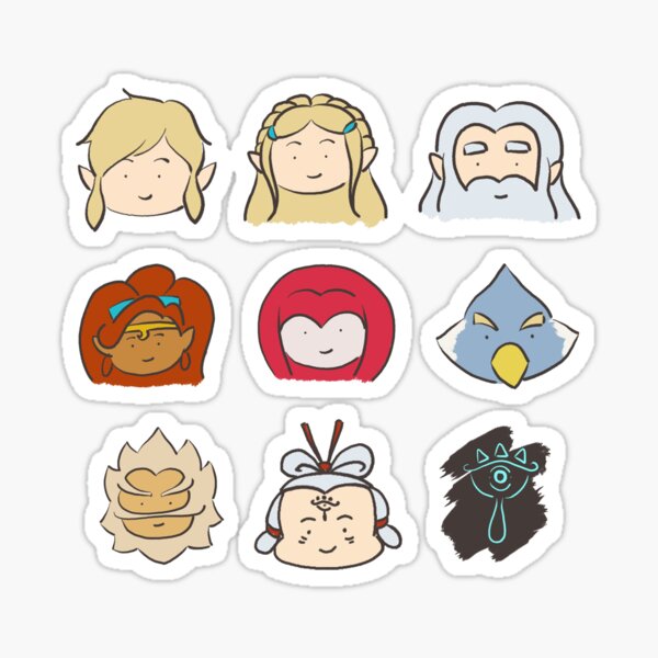 "BOTW" Sticker for Sale by Natasha167 | Redbubble