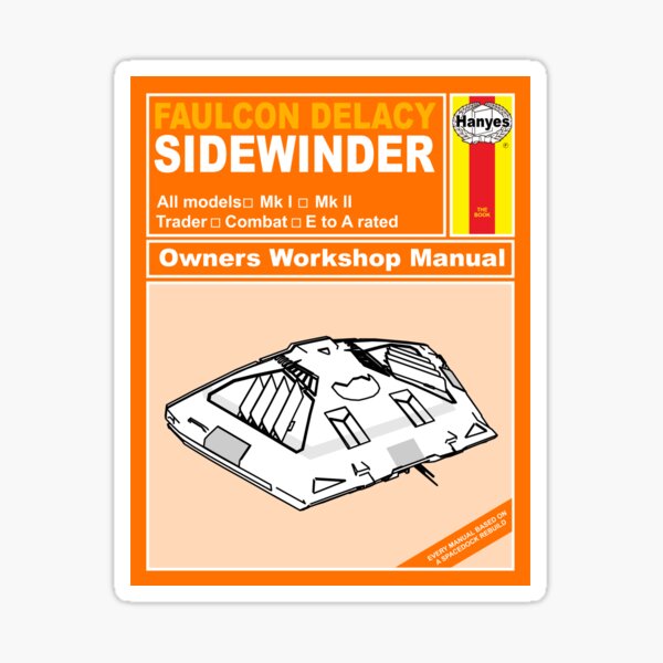 "Sidewinder Haynes Manual" Sticker for Sale by arithon | Redbubble