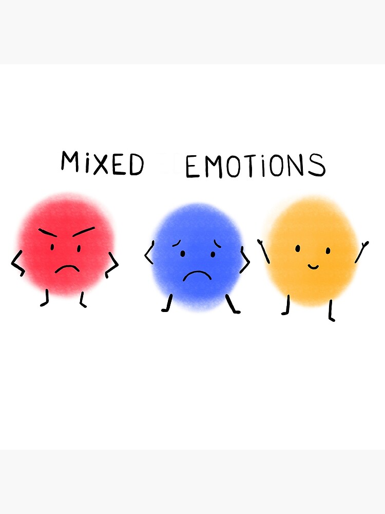 "Mixed emotions" Poster for Sale by Spring-Onions | Redbubble