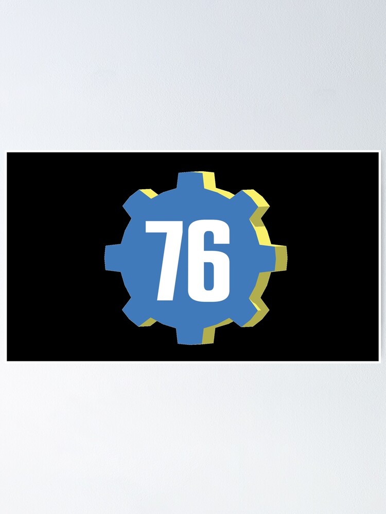 "Fallout 76 Logo (2 of 2 - black)" Poster for Sale by Fexxec | Redbubble