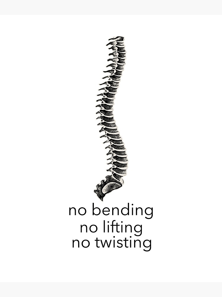 "Spinal Precautions" Poster for Sale by TheOTwardrobe | Redbubble