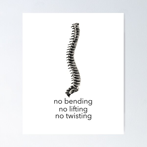 "Spinal Precautions" Poster for Sale by TheOTwardrobe | Redbubble
