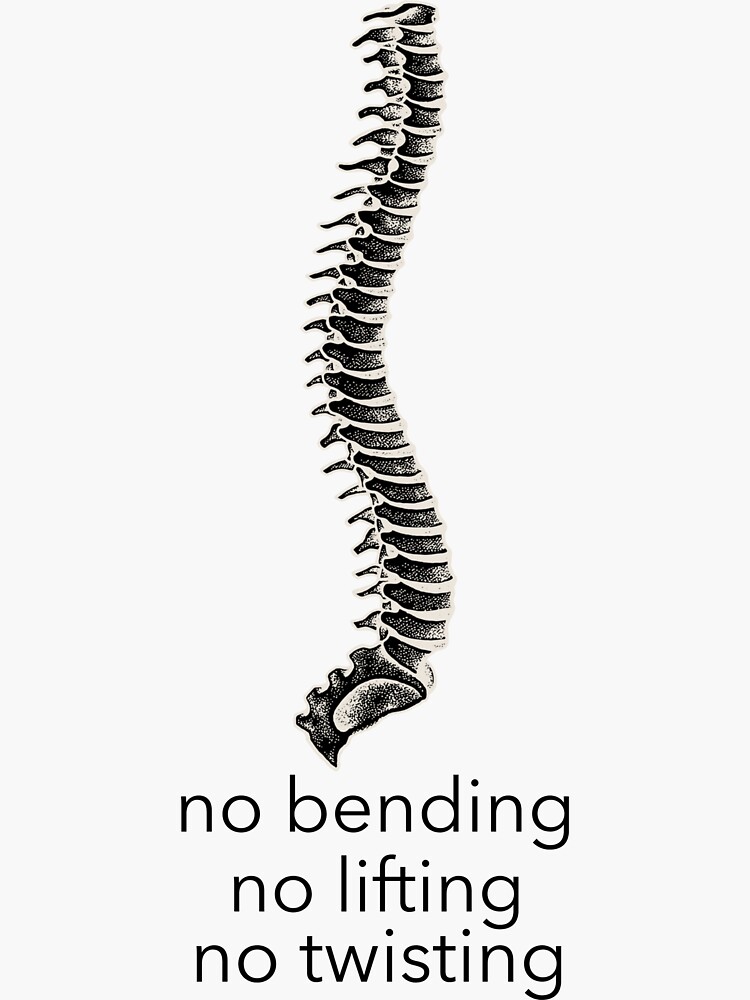 "Spinal Precautions" Sticker for Sale by TheOTwardrobe | Redbubble