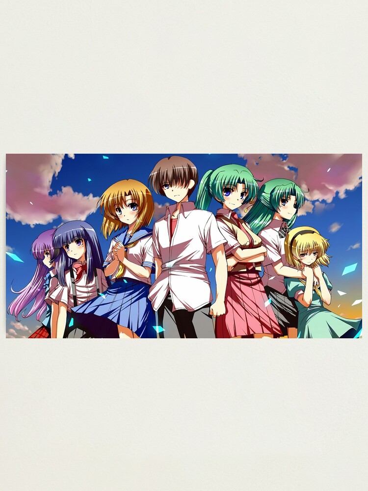 "Higurashi poster" Photographic Print for Sale by Anime-Dude | Redbubble
