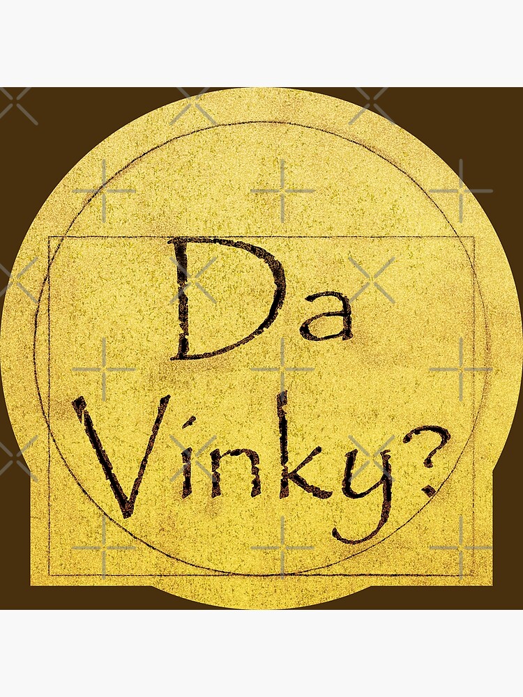"Da Vinky Meme" Art Print by JinxWhaleDesign | Redbubble
