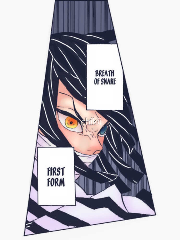 "Obanai colored panel #3" Sticker for Sale by chikii | Redbubble