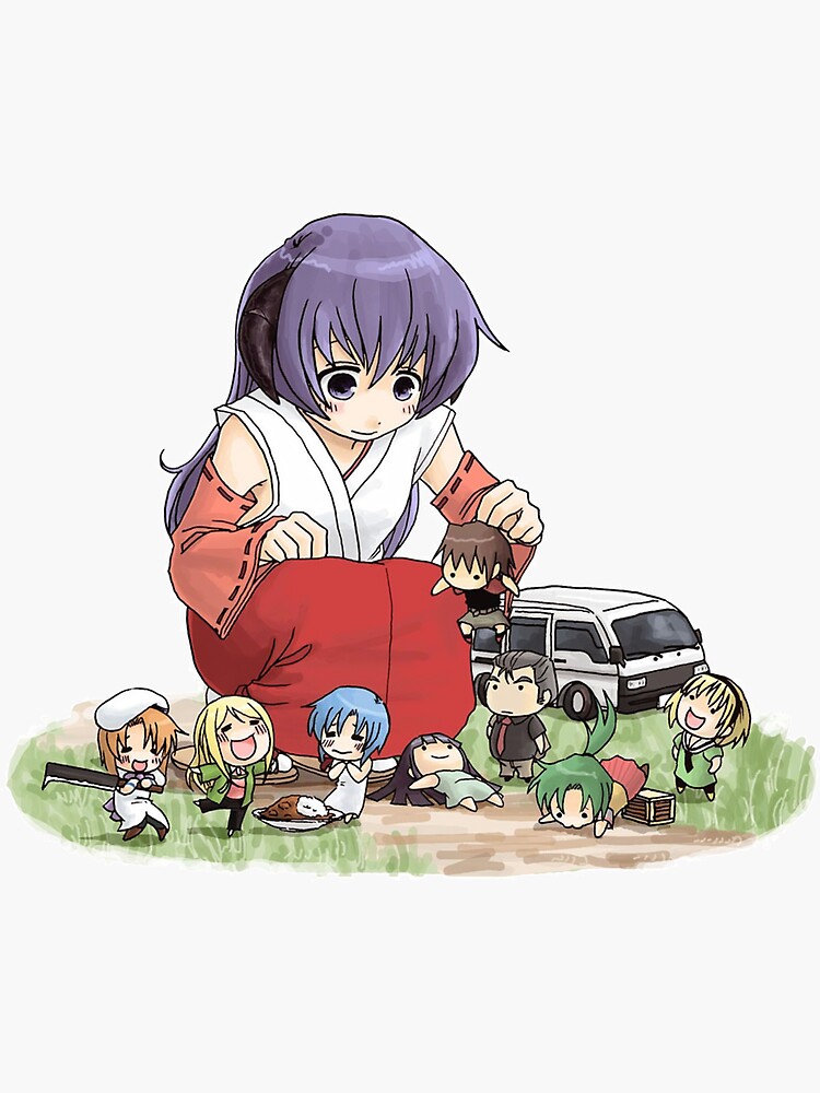"Higurashi Cute" Sticker for Sale by Anime-Dude | Redbubble
