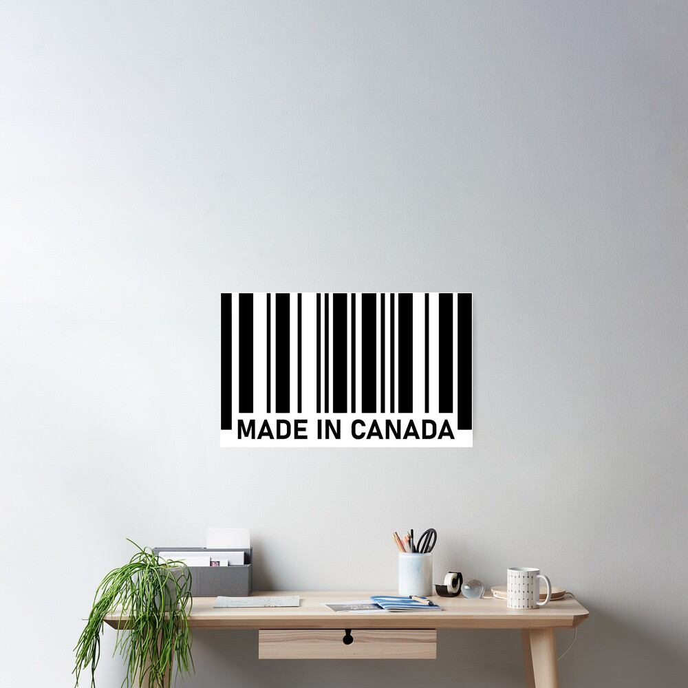 "MADE IN CANADA Barcode" Poster by ABGdesigns | Redbubble