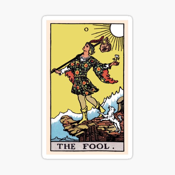 "The Fool" Sticker for Sale by WhatSerendipity | Redbubble