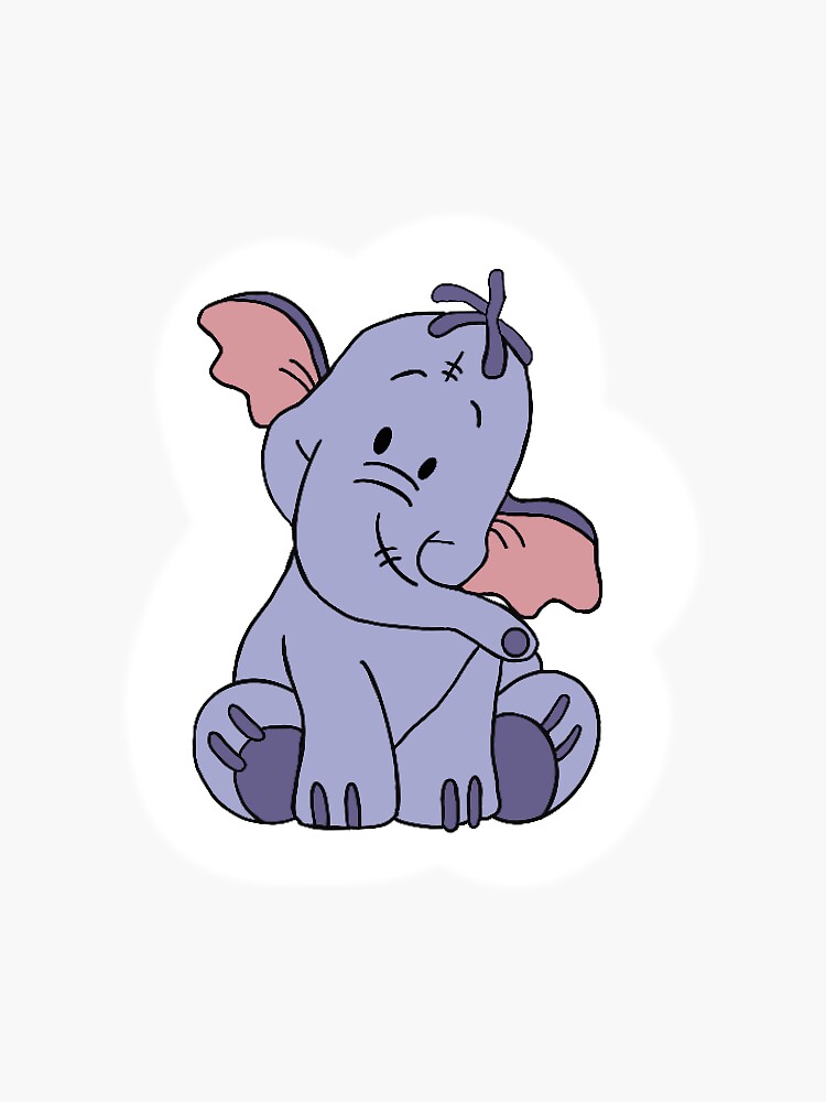 "Heffalump" Sticker for Sale by kaitlynea | Redbubble