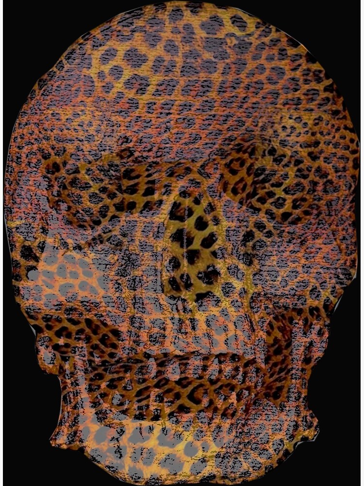 "Leopard Print Skull" Poster by Tudor-Cavalier | Redbubble