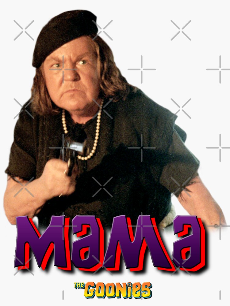 "Mama Fratelli (The Goonies)" Sticker for Sale by bryangaspar | Redbubble