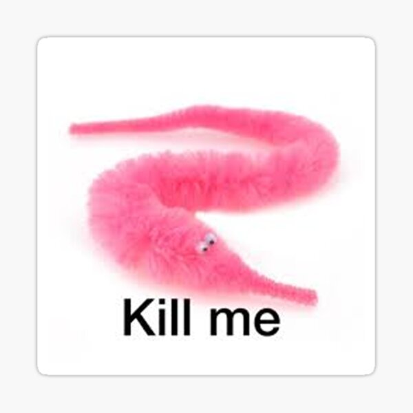 "Worm On A String Meme" Sticker for Sale by Veens | Redbubble