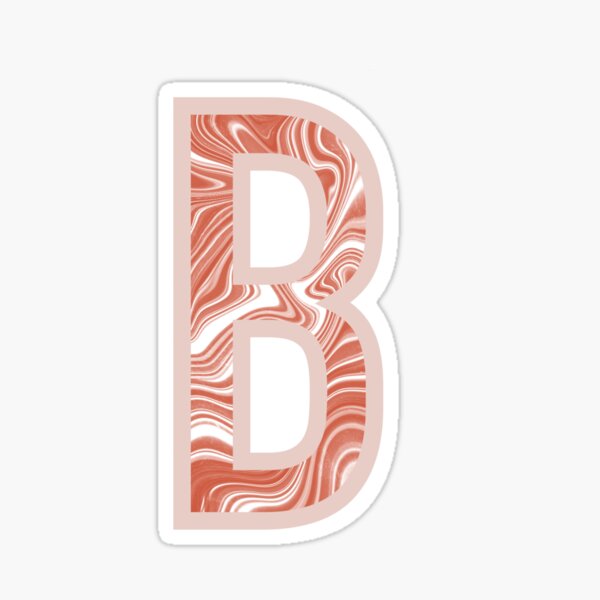 "the letter b" Sticker for Sale by kennaplate | Redbubble