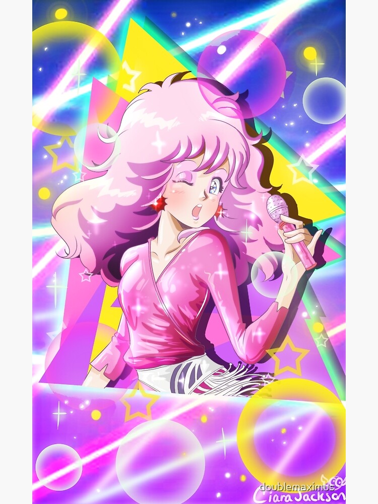 "80s Anime Jem" Poster for Sale by doublemaximus | Redbubble