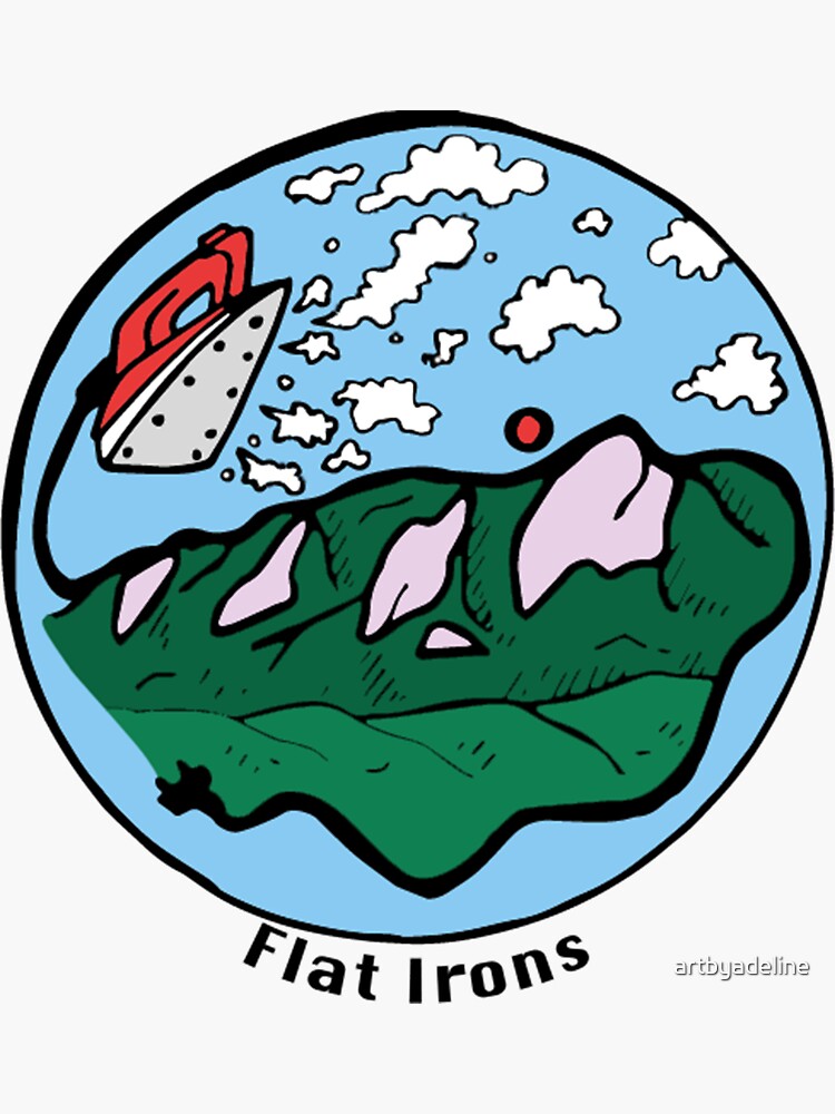 "Flatirons" Sticker for Sale by artbyadeline | Redbubble